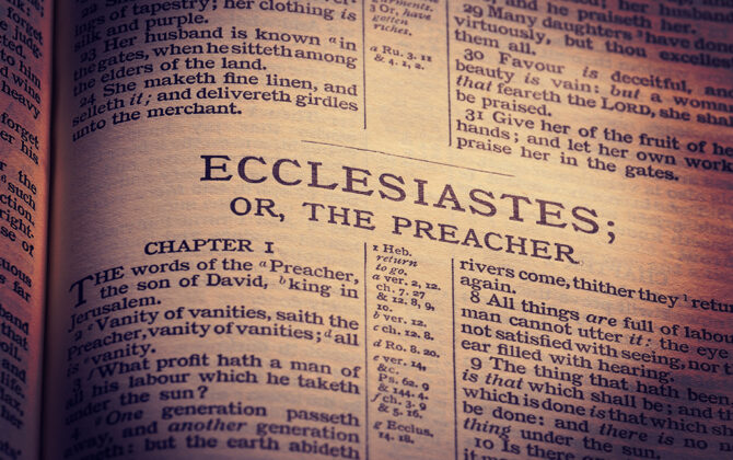 Why the Next Generation Needs the Book of Ecclesiastes ...